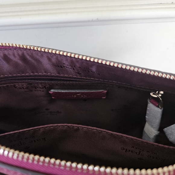 kate spade | Bags | Kate Spade Monica Crossbody Purse Dark Raspberry ...